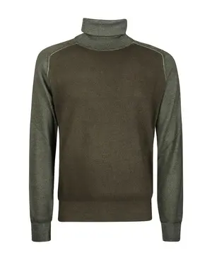 Etro Pegaso-embroidered Roll-neck Knitted Jumper - Brown