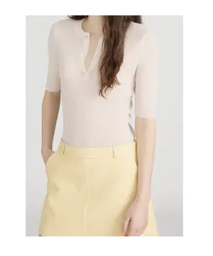 FRAME The Henley Rib Tee