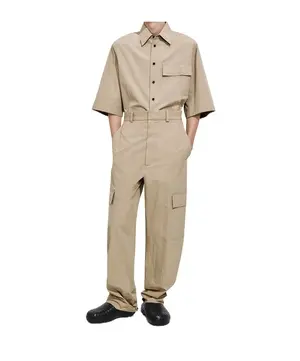 Bottega Veneta Cotton Toile Cargo Pants - Nude