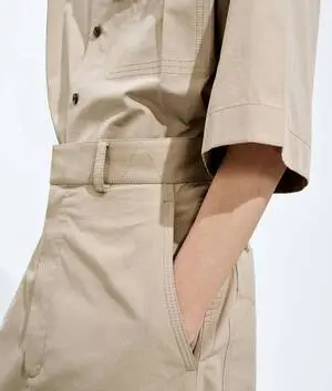 Bottega Veneta Cotton Toile Cargo Pants