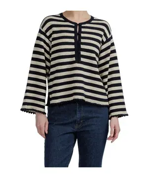 FRAME Striped Pullover