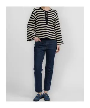 FRAME Striped Pullover
