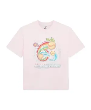 Casablanca Manga Tennis Graphic Print Organic Cotton T-shirt
