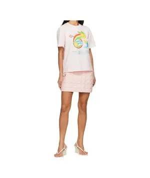 Casablanca Manga Tennis Graphic Print Organic Cotton T-shirt