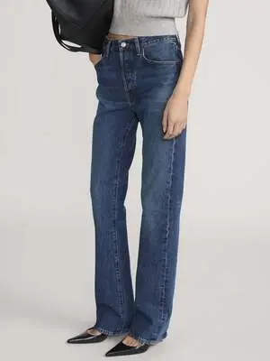 FRAME Multi-pocket Jeans With Button Closure
