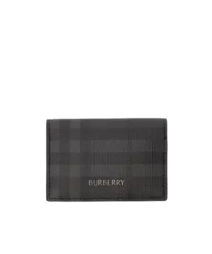 Burberry City Check Bifold Card Case - Iron-gray