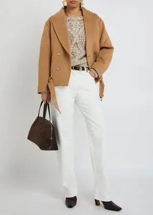 Isabel Marant Étoile Belted Wool And Cashmere-blend Jacket