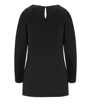 Max Mara Long-sleeved Crew Neck Sweatshirt - Black