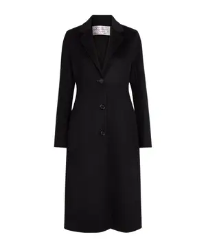 Acne Studios Fitted Wool-blend Coat - Black