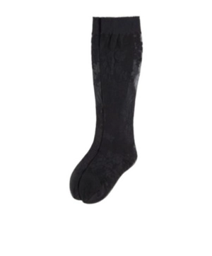 Valentino Garavani Floral Lycra Knee-high Socks - Black