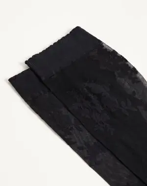 Valentino Garavani Floral Lycra Knee-high Socks