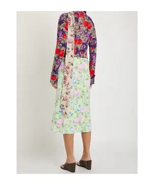 Acne Studios Dalmati Floral-print Crepe Midi Dress