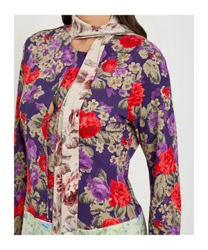 Acne Studios Dalmati Floral-print Crepe Midi Dress
