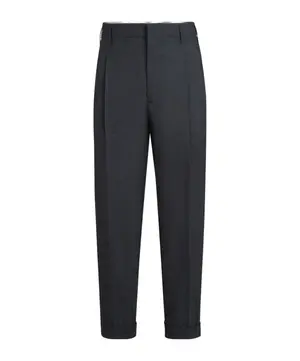 Brunello Cucinelli Double-pleat Tailored Trousers With Cuffed Hem