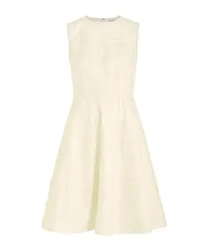 Moncler Floral Jacquard Cotton-twill Mini Dress