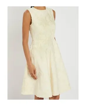 Moncler Floral Jacquard Cotton-twill Mini Dress