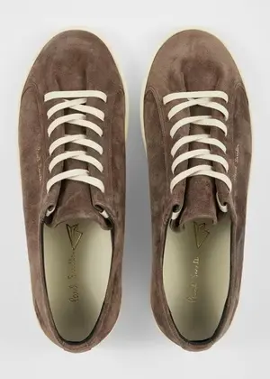 Paul Smith Dark Taupe Suede Tripp Trainers