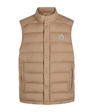 Moncler Barthe Quilted Shell Gilet - Nude