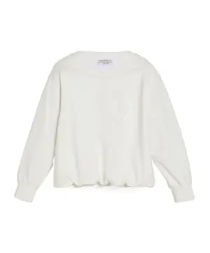 Brunello Cucinelli Logo Detail Sweatshirt - White
