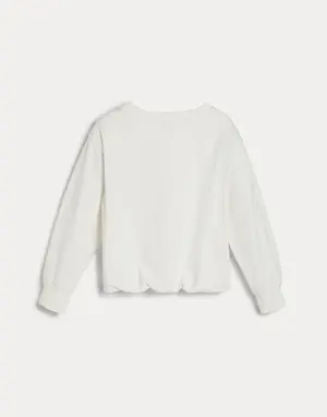 Brunello Cucinelli Logo Detail Sweatshirt - White