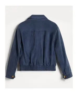 Brunello Cucinelli Suede Bomber Jacket