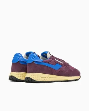 AUTRY Reelwind Mesh Suede Sneakers - Wine Red