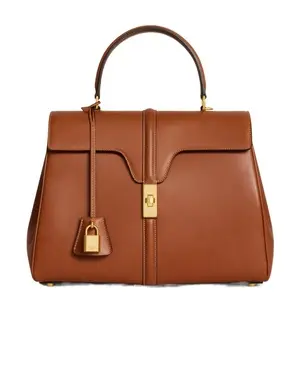 Celine Classique 16 Bag In Natural Calfskin - Brown