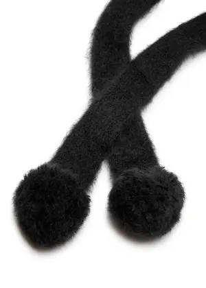 Acne Studios Pom-pom Brushed Mohair-blend Hood