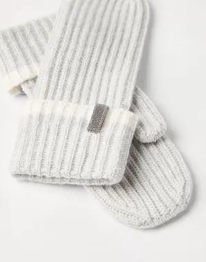Brunello Cucinelli Cashmere Mittens - White