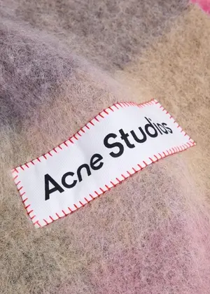 Acne Studios Striped Scarf With Tassel Trim