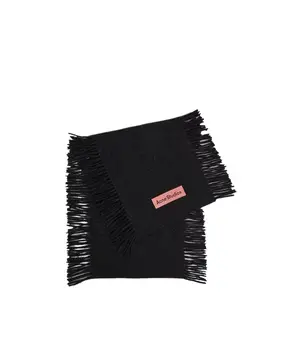 Acne Studios Canada Wool Scarf - Black