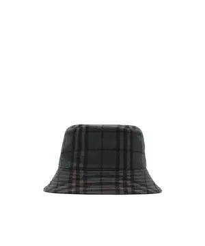 Burberry Reversible Check Wool Bucket Hat