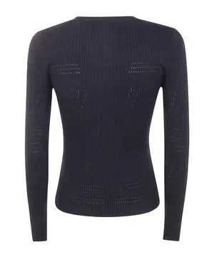 TWINSET Perforated Knit Sweater