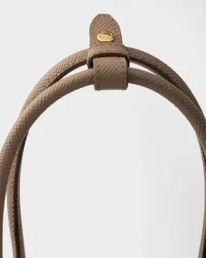 Prada Double Saffiano Leather Mini Bag - Cameo