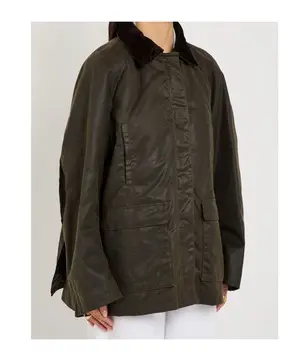 TOTEME Corduroy-trimmed Waxed Cotton Jacket