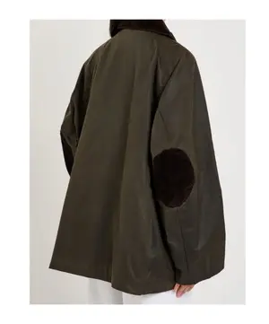 TOTEME Corduroy-trimmed Waxed Cotton Jacket