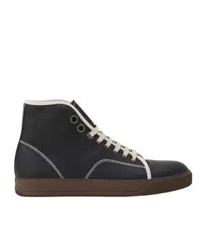 LANVIN Leather Lace-up Sneakers