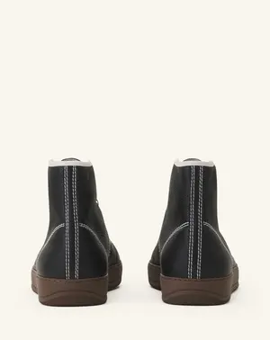 LANVIN Leather Lace-up Sneakers