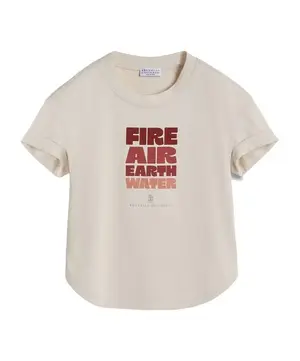 Brunello Cucinelli Printed Cotton T-shirt