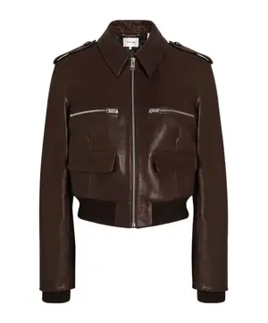FRAME The Aviator Quilted Leather Jacket