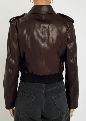 FRAME The Aviator Quilted Leather Jacket