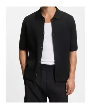 Hugo Boss Regular-fit Shirt With Ribbed Structure