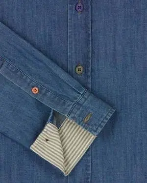 Paul Smith Button-down Long-sleeved Denim Shirt