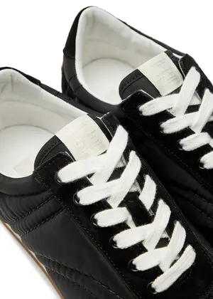 TOTEME Panelled Nylon And Suede Sneakers