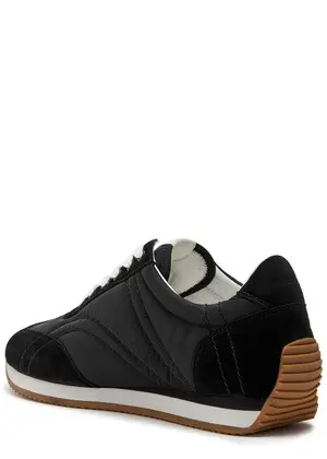 TOTEME Panelled Nylon And Suede Sneakers