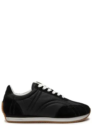 TOTEME Panelled Nylon And Suede Sneakers