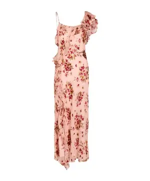 Rixo Floral-print Woven Maxi Dress - Pink