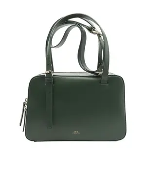 A.p.c. Virginie Logo Printed Crossbody Bag - Emerald