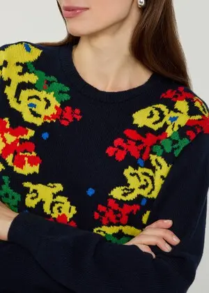 J.W.ANDERSON Floral Wool Jumper