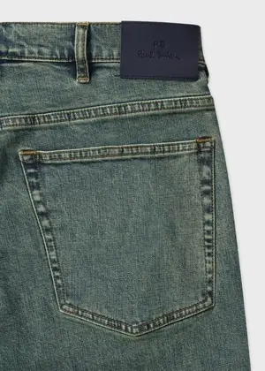Paul Smith Relaxed-fit Yellow Tint Crosshatch Stretch Jeans